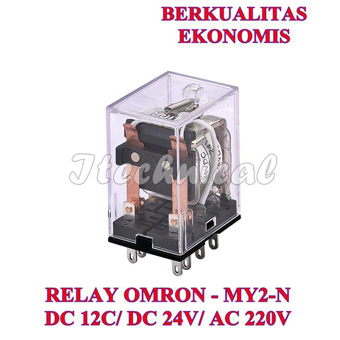 Jual RELAY MY2 12V OMRON / RELAY MY2N 24V OMR / RELAY MY2-N 220V 8 PIN - DC 12V | Shopee Indonesia