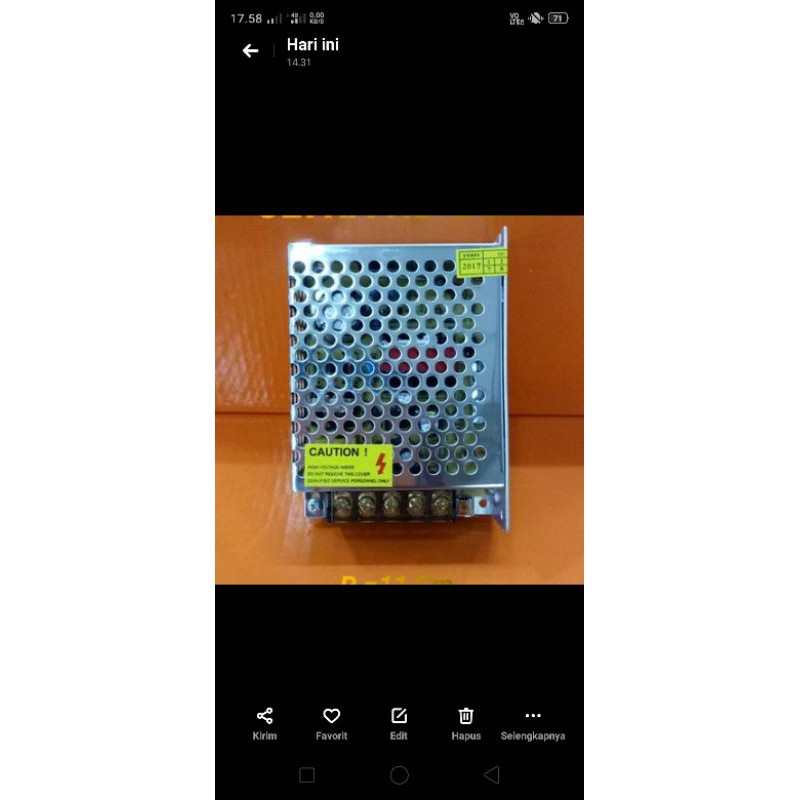 Jual Power Supply 12V 5A-12 volt 5 Ampere Adaptor Jaring | Shopee Indonesia