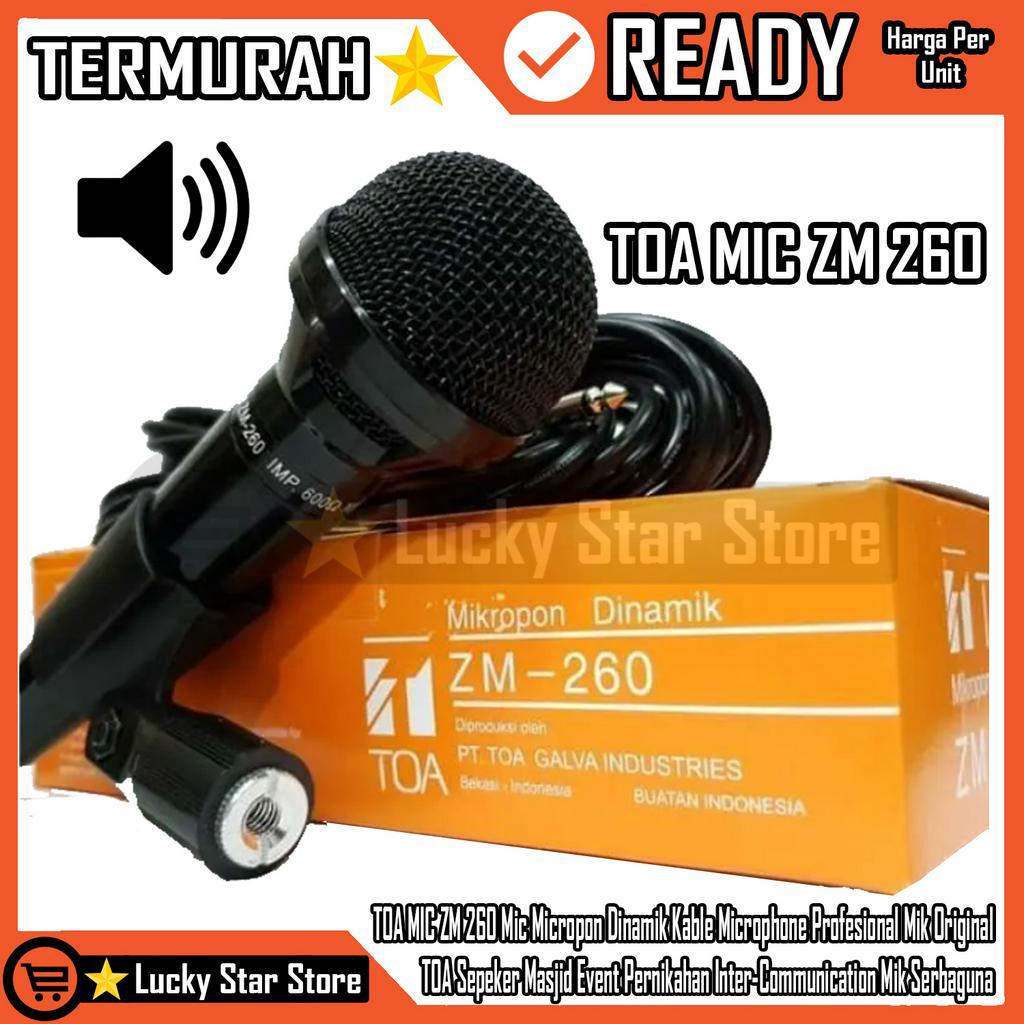 Jual Micropon Dinamik TOA MIC ZM 260 Mic Kable Microphone Profesional ...
