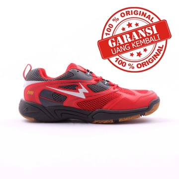 Jual SEPATU BADMINTON / SEPATU BULUTANGKIS EAGLE ORBITS MERAH/ABU TUA | Shopee Indonesia