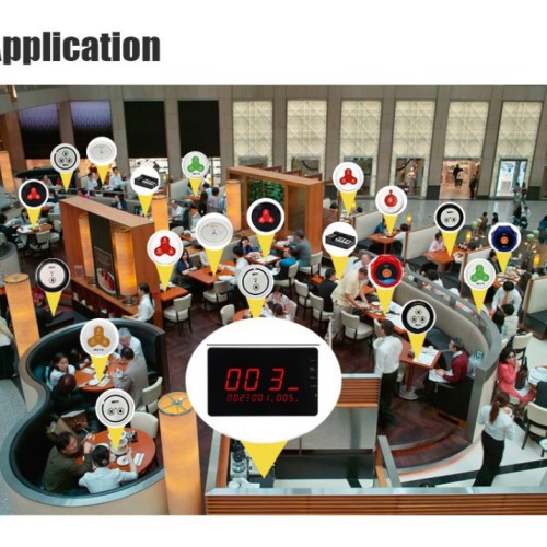 Jual Bel Meja Restoran 1 Display Wireless dan 10 Table Call Button ...