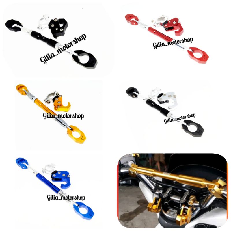 Jual Stabilizer Stang Plus Gantungan Honda Pcx Lokal 1 Paket Palang ...