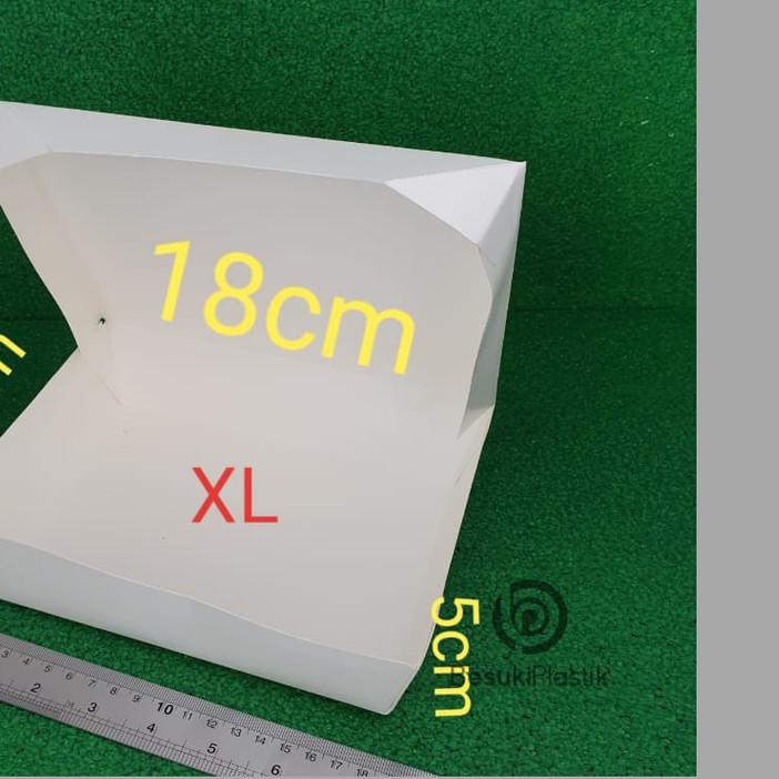 Jual Paper LunchBox XL Polos Food Grade Laminated, Box Nasi Kertas, Dus ...