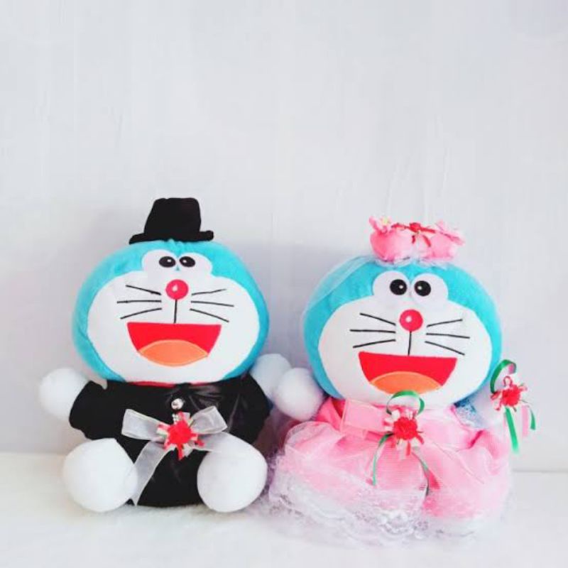 Jual Boneka Wedding Doraemon Ukuran L SNI Sepasang Dolls | Shopee Indonesia