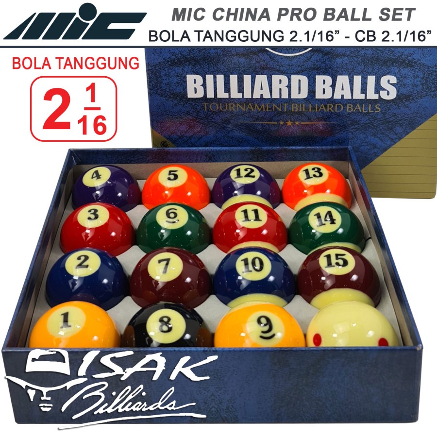 Jual MIC PRO Ball 2.1/16" - CB 2.1/16" | Bola Tanggung Billiard Set Sedang | Shopee Indonesia
