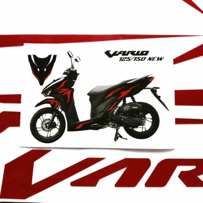 Jual stiker striping honda vario 125 150 new striping vario 150 stiker cutting honda vario ...