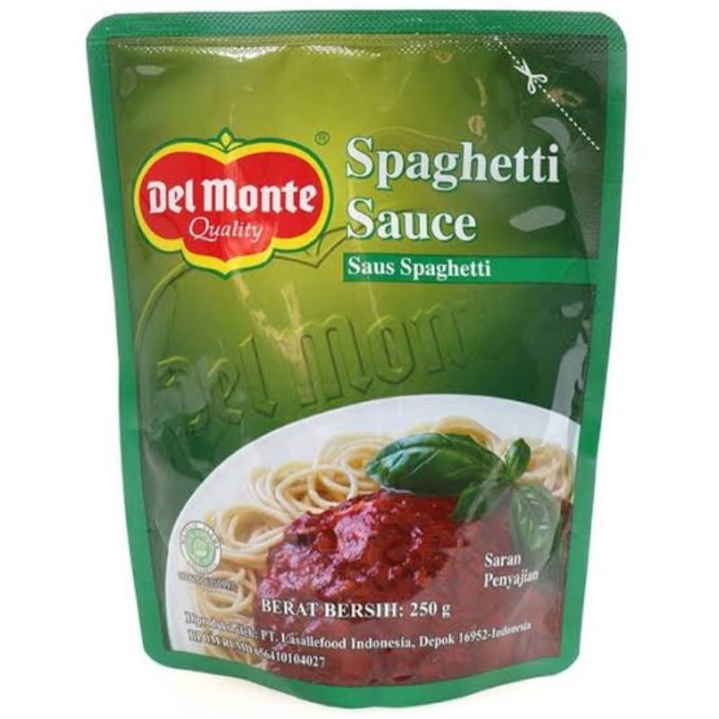 Jual DEL MONTE Saos Spaghetti Pouch 250gr /Saos Spagetty 250gr | Shopee ...