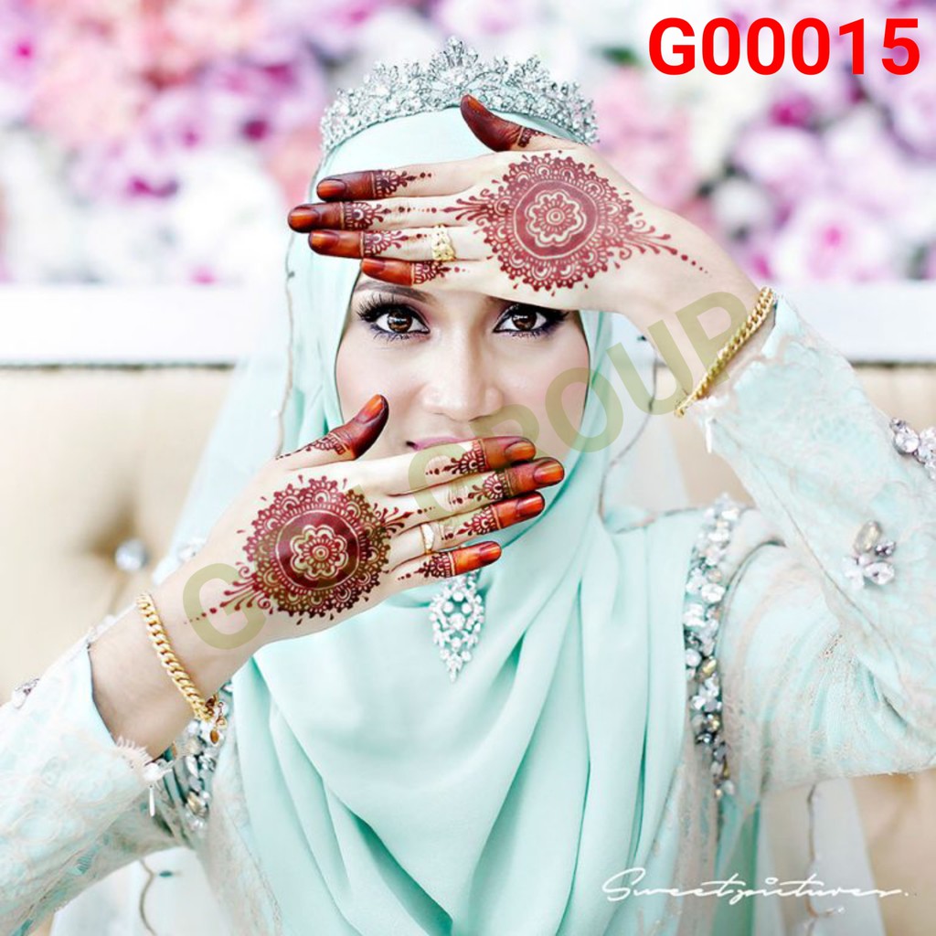 Jual DC G ( G00015 ) CETAKAN HENNA TANGAN KAKI / STIKER / NAIL ART ...