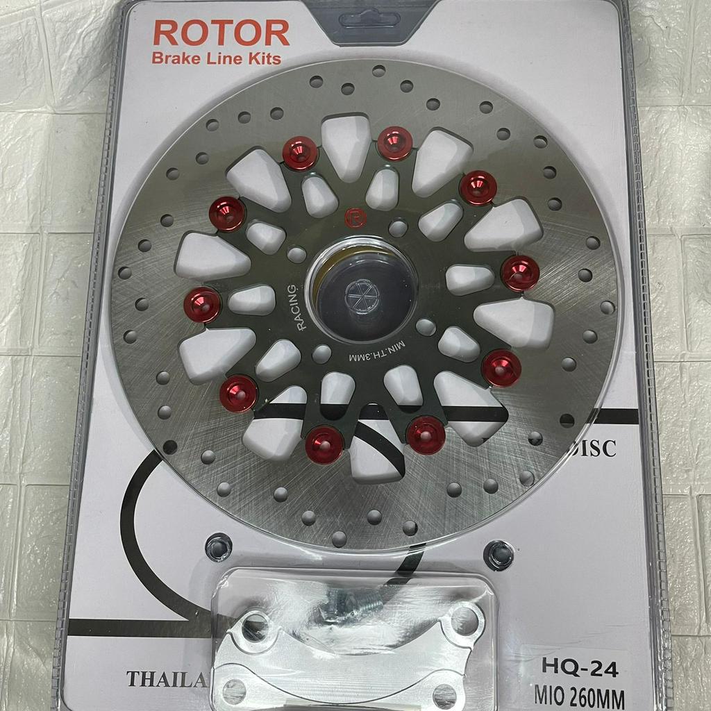 Jual Piringan Disc Brake Cakram Depan Cnc Floating Breket ROTOR Model PSM KTC Uk 260mm HQ 24 ...