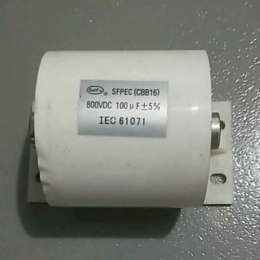 Jual Kapasitor Mesin Las CBB16 100uf 800vdc 800V 100 uf +-5% Capasitor ...