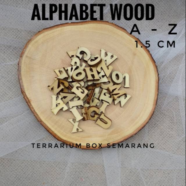 Jual Kayu Huruf / Alphabet wood / wood chipword | Shopee Indonesia