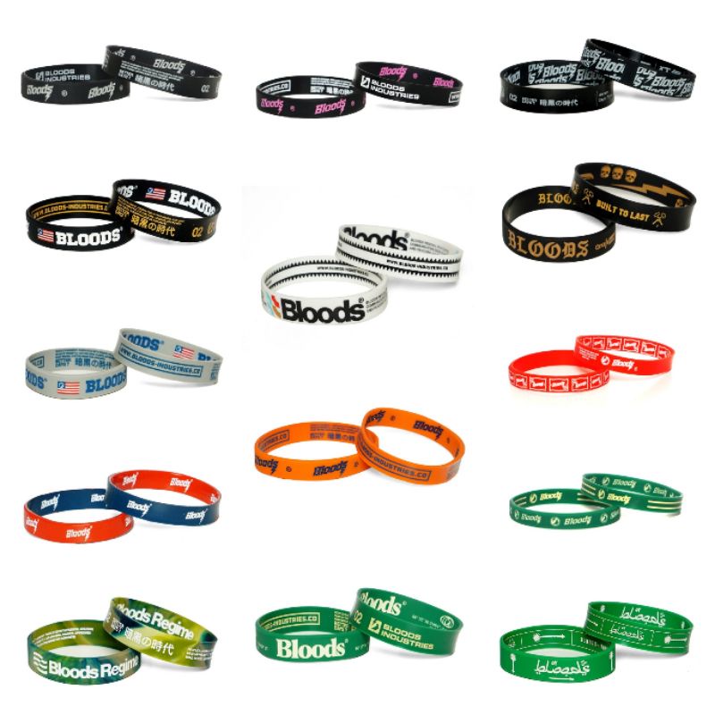 Jual (BISA COD) Gelang Distro / Karet / BLOODS (100% Original) | Shopee ...