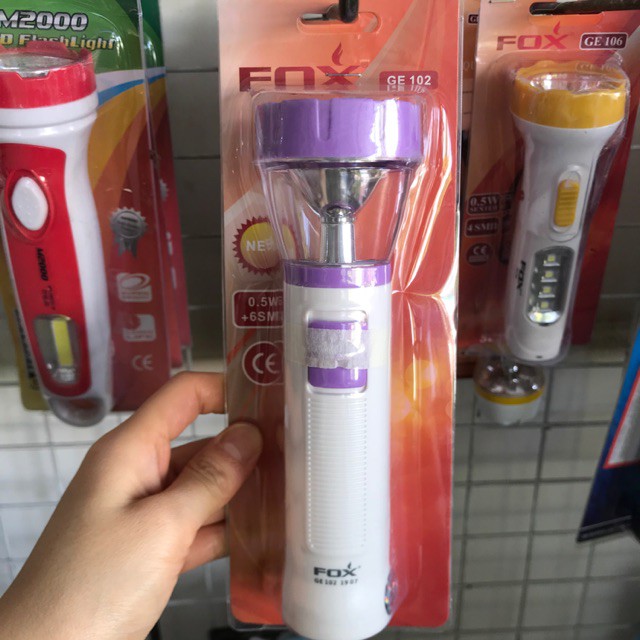 Jual Senter Fox emergency 102 Senter fox GE 102 Sorot emergency lampu ...