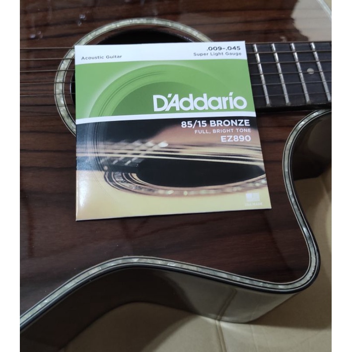 Jual Senar gitar akustik D' addarioo ukuran 0.9 EZ890 satu set (6 senar ...