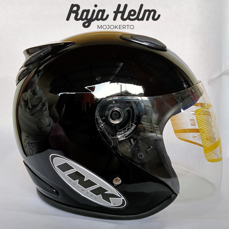 Jual Helm INK KW Model Centro Warna Hitam Glosy Free Stiker + Packing ...