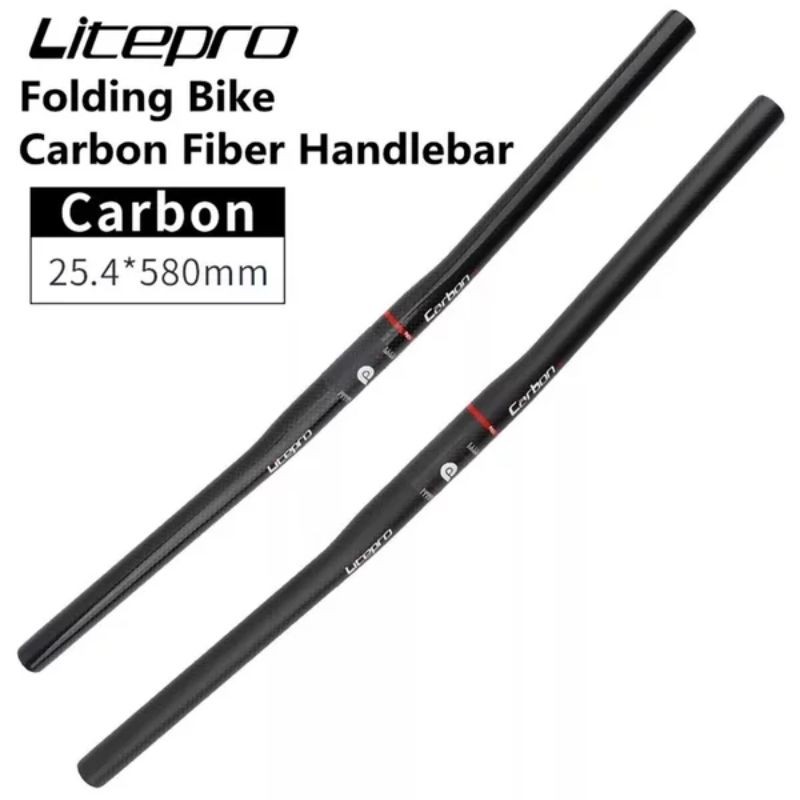 Jual FLATBAR LITEPRO CARBON PRO STANG SEPEDA LIPAT SELI MINION FIXIE MTB FEDERAL HANDLEBAR LURUS ...