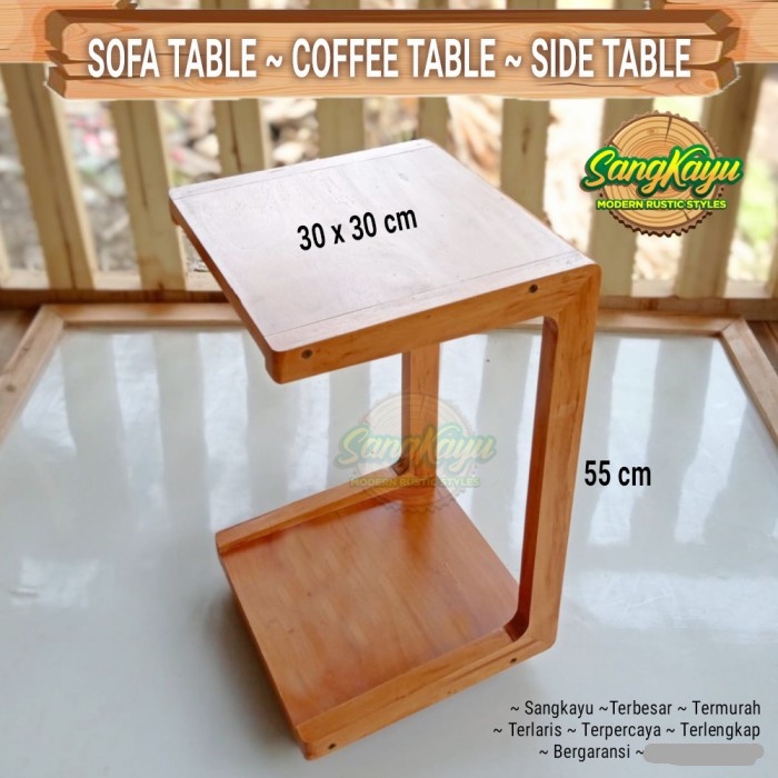 Jual Meja sofa minimalis meja laptop side table Coffee table sofa table ...