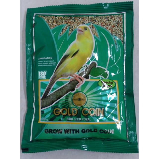 Jual MAKANAN BURUNG GOLD COIN BIRD SEED ROYAL | Shopee Indonesia