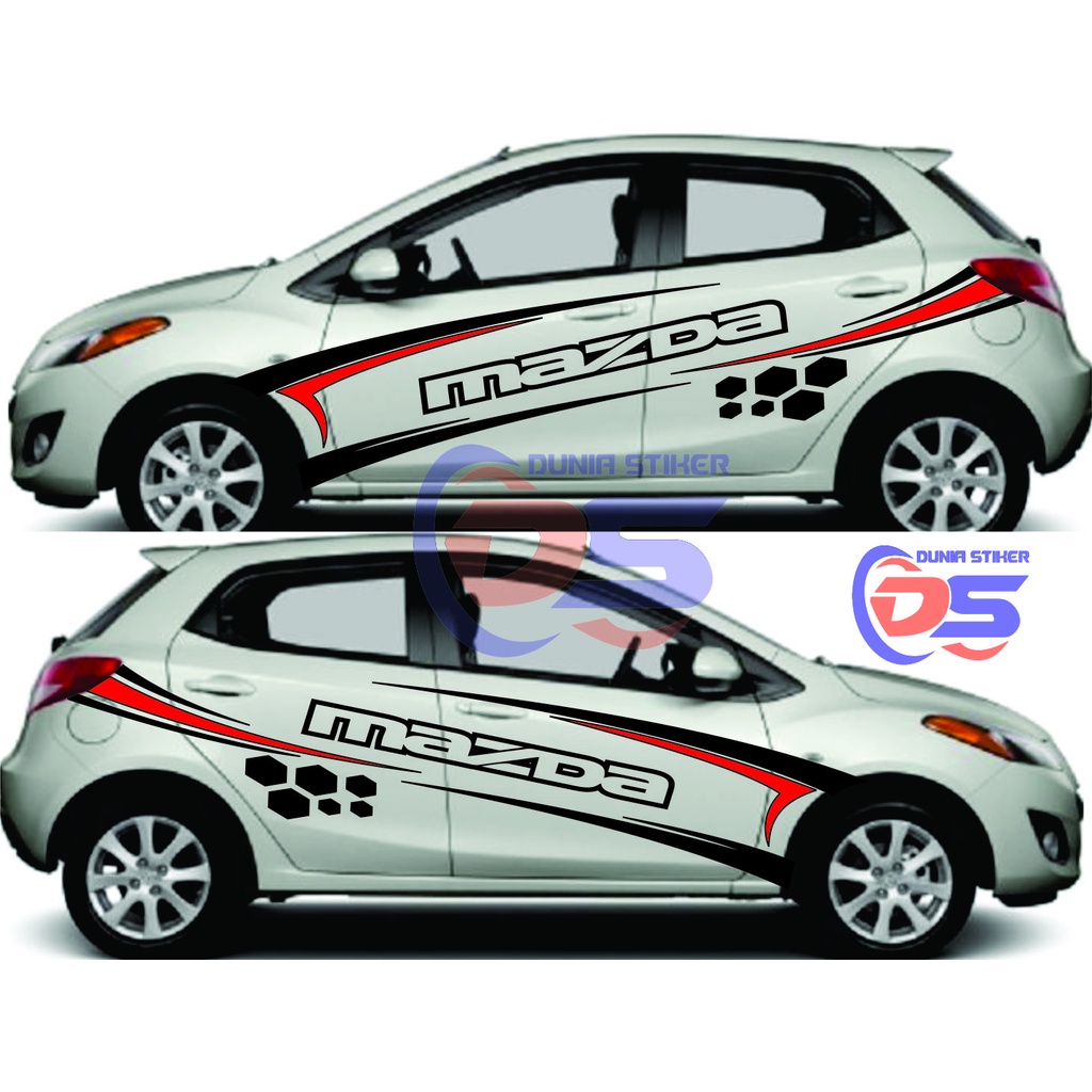 Jual Stiker Sticker Cutting Mobil Mazda 2 Striping Variasi Bodi Mobil ...