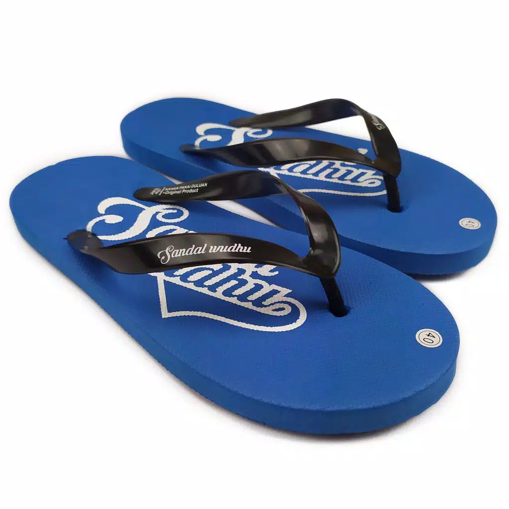Jual Sandal jepit wudhu warna biru | Shopee Indonesia