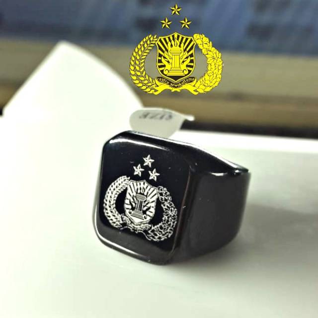 Jual Cincin stainless logo polri | Shopee Indonesia