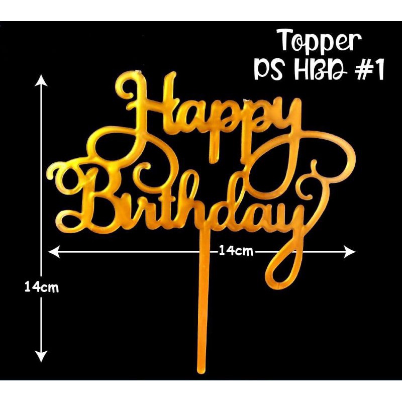 Jual Topper Kue HBD Plastik Topper Tusukan Kue Hiasan Kue | Shopee ...