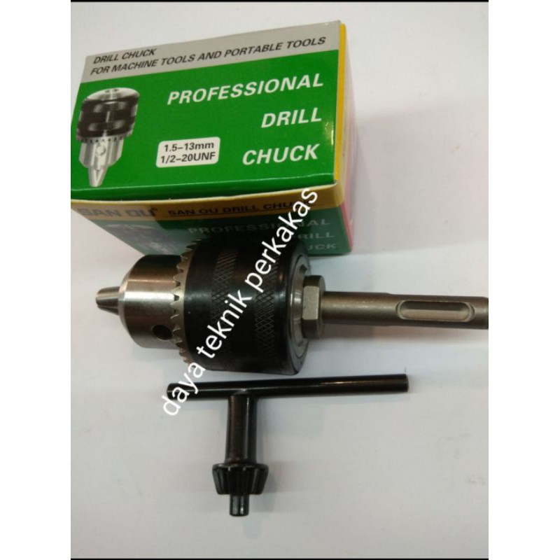 Jual adaptor sds plus set kepala bor 13mm - sambungan kepala bor sds ...