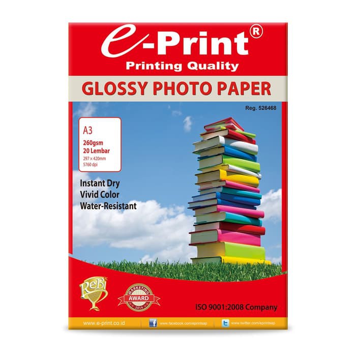 Jual Kertas Foto E-Print Glossy Paper A3 260 gsm | Shopee Indonesia