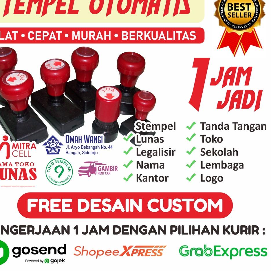 Jual Stempel, Stempel otomatis free desain custom untuk stempel ...