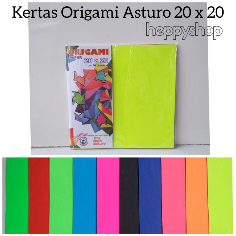 Jual Kertas Origami Asturo 20x20 | Shopee Indonesia