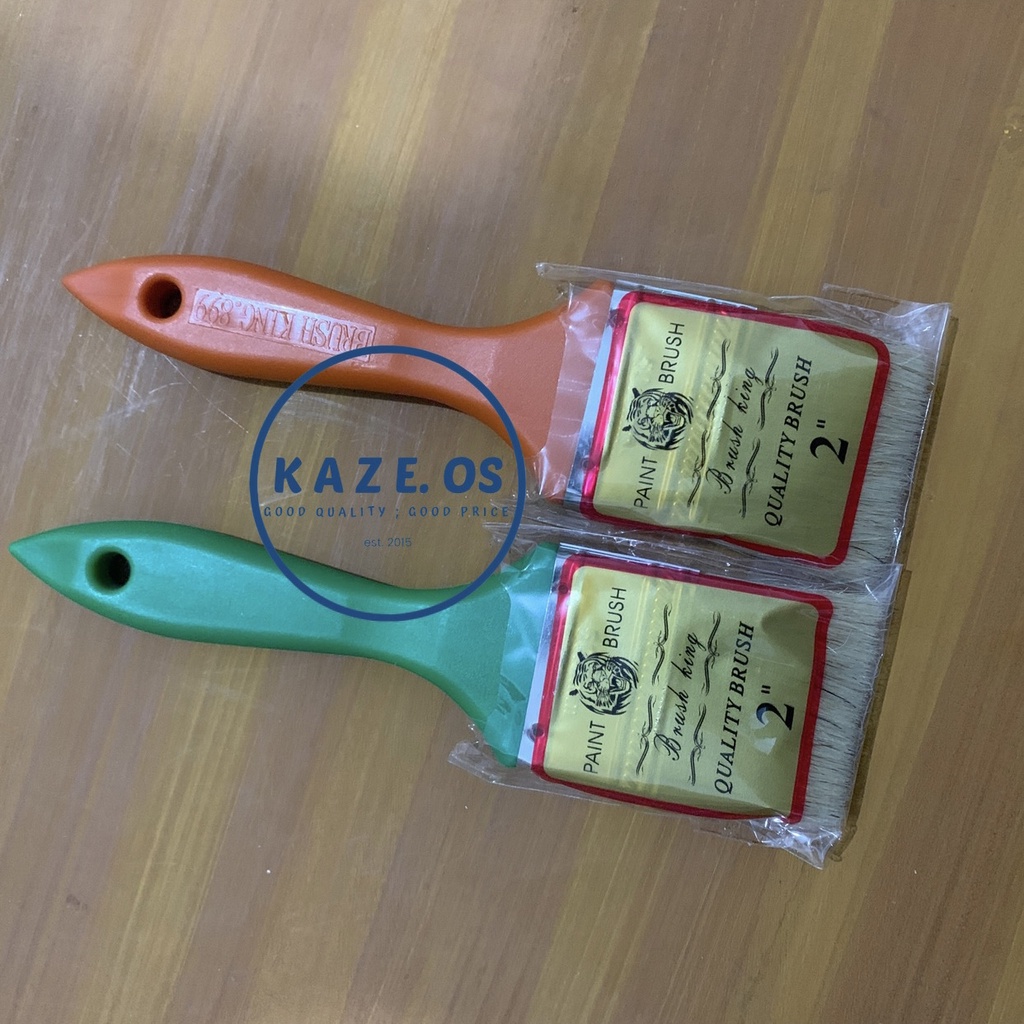 Jual KUAS CAT BRUSH KING 1" , 1 1/2" , 2" , 2 1/2" , 3" , 4" INCH TERMURAH GAGANG FIBER PVC ...