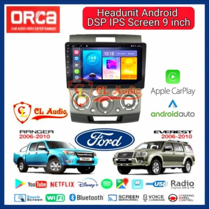 Jual Head Unit Android Orca 9 Inch Oem Ford Ranger/Everest Mazda 50-Bt ...