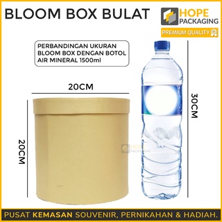 Jual Bloom Box Flower Bulat Round / Box Bunga Kotak Bunga / Kotak Bunga ...