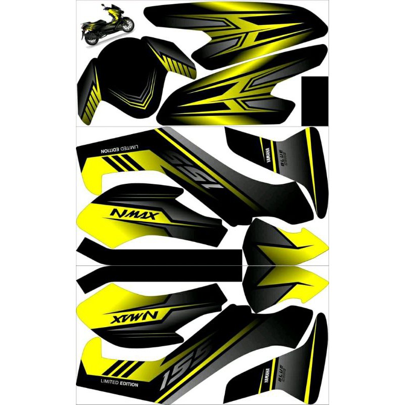 Jual STICKER DECAL NMAX LAMA FULL BODY +LAMINASI DOFF/GLOSY TIDAK ...