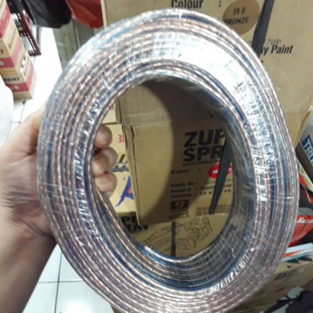 Jual KABEL SERABUT 2X80 50 yard/ KABEL RAMBUT/KABEL transparan SOUND ...