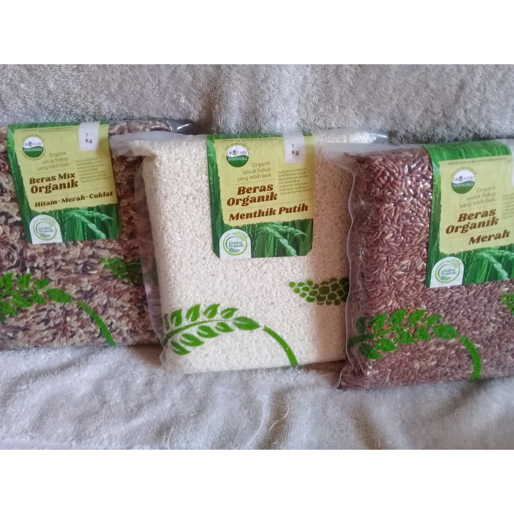 Jual Beras sehat beras organik besertifikat vk 1kg | Shopee Indonesia