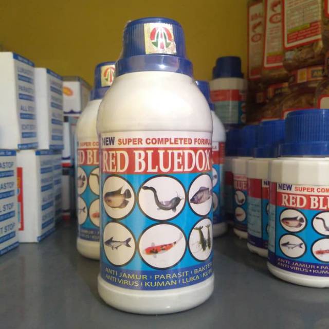 Jual Red Bluedox 500ml Obat Ikan Anti Jamur Parasit Bakteri Virus Blue Dox | Shopee Indonesia