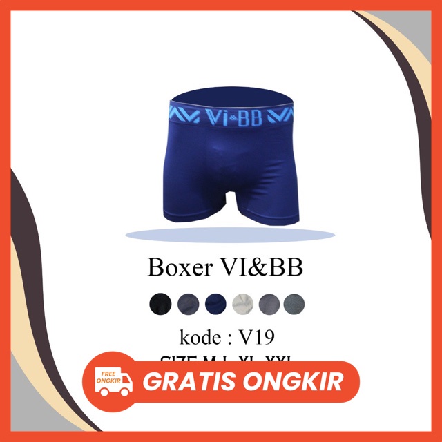Jual boxer VI& BB PRIA SEAMLESS tanpa sambungan | Shopee Indonesia