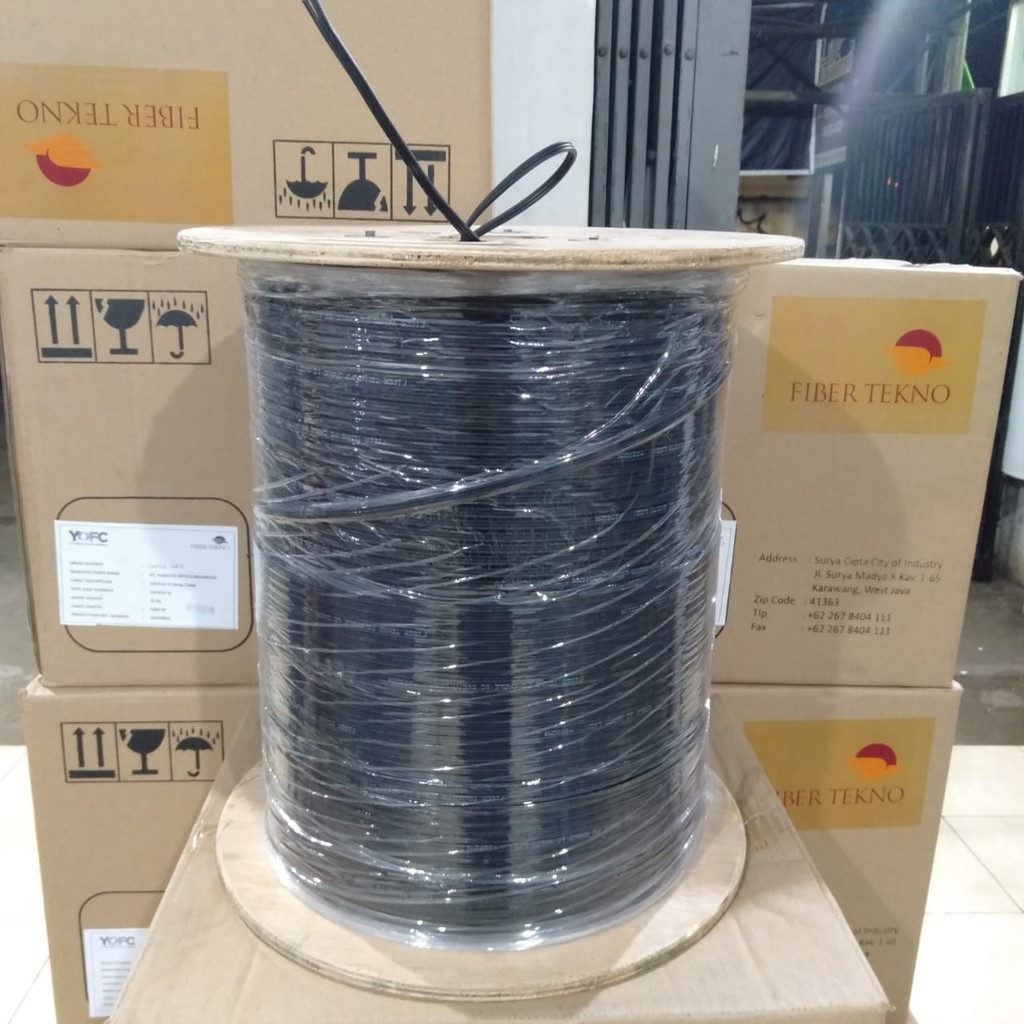 Jual kabel fiber optik drop core 1 core 1 seling FIBER TEKNO | Shopee ...