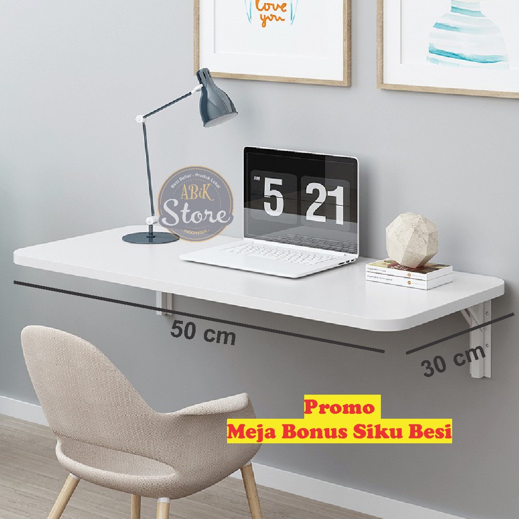 Jual MEJA SIKU LIPAT dinding meja ambalan tempel braket besi engsel ...