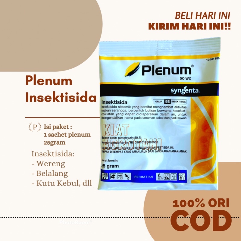 Jual Insektisida Obat Hama Wereng PLENUM 50 WG 25 gram Syngenta ...