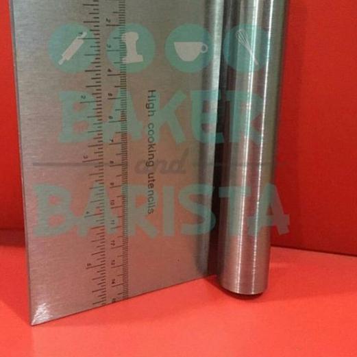 Jual Scraper Stainless Ruller 002020 Bench Scrapper 15cm Alat Perata ...