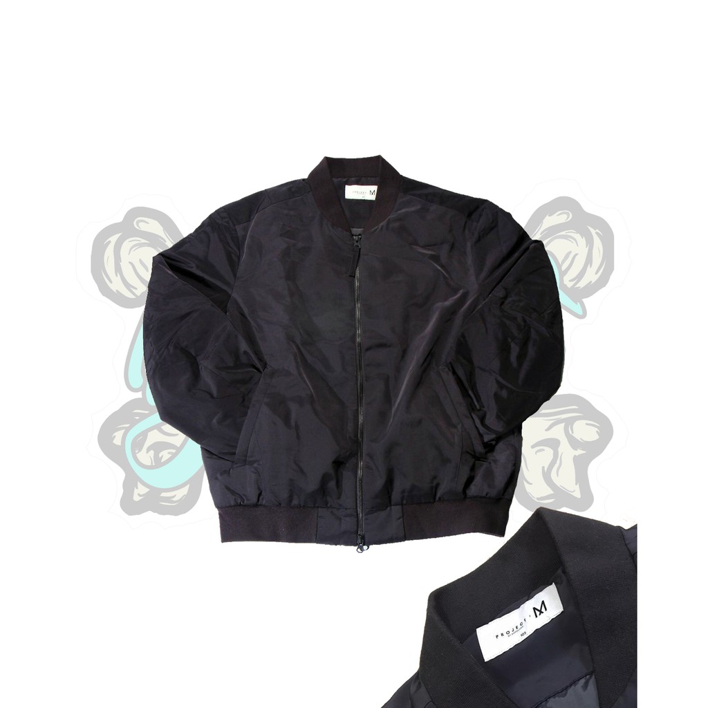 Jual Jaket Bomber Empolham warna hitam original | Shopee Indonesia