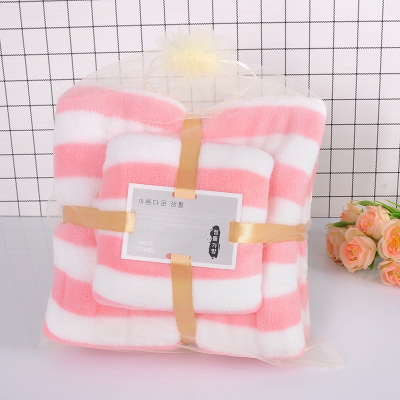 Jual [HY.OLSHOP12] Handuk Mandi Set 2in1 Handuk Mandi Handuk Wajah ...