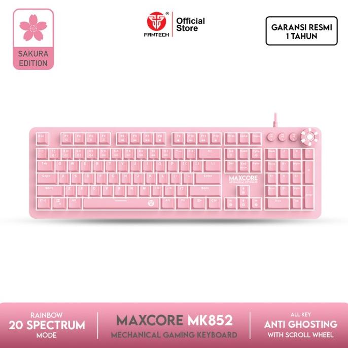 Jual Fantech SAKURA EDITION MaxCore MK852 Keyboard Gaming Mechanical ...
