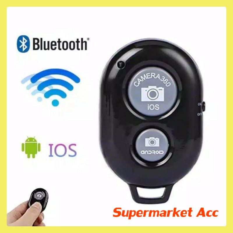 Jual [ BULAT ] Tombol Shutter Remote Bluetooth Tongsis Tripod | Shopee ...