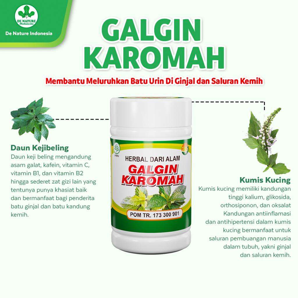 Jual Galgin Karomah De Nature Asli Obat Kencing Batu Batu Ginjal Gagal Ginjal Batu Empedu ...