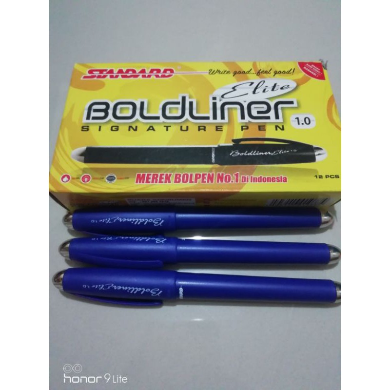 Jual Pena Pulpen Tanda Tangan Boldliner Biru harga perpcs | Shopee ...