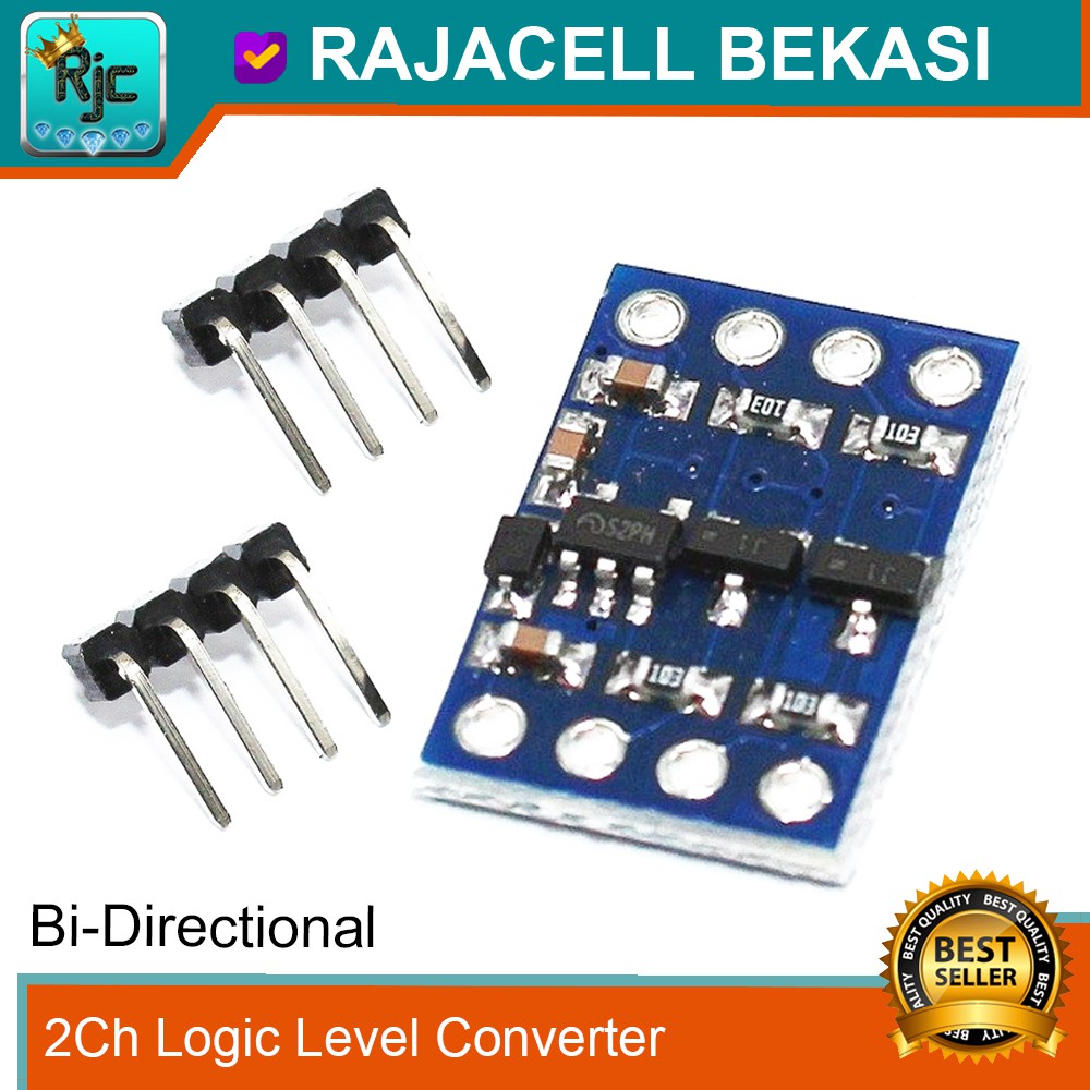 Jual 2Ch Logic Level Converter 3.3V 5V TTL Bi-directional for Arduino ...