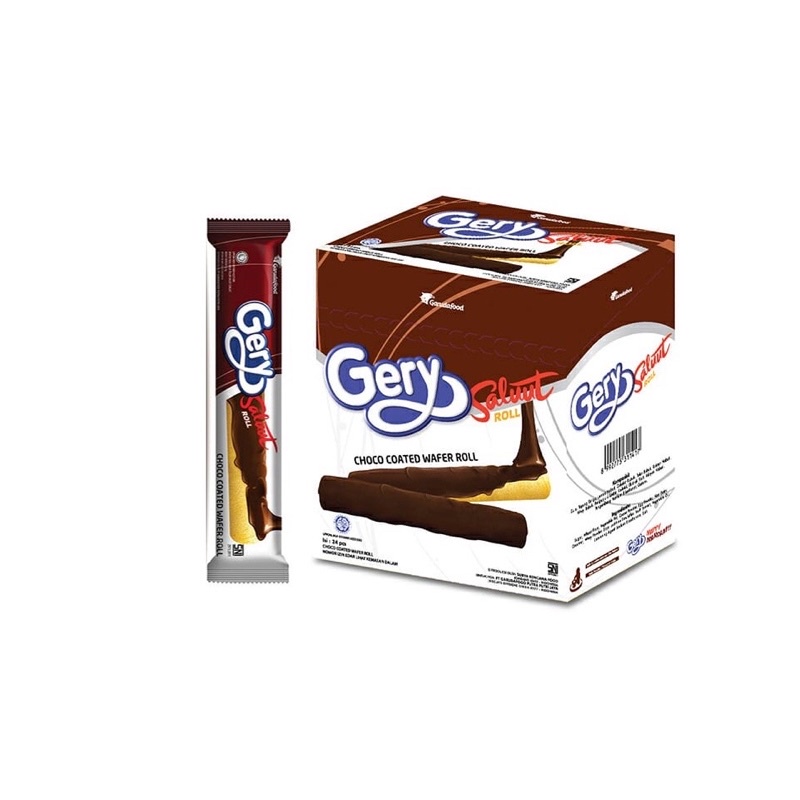 Jual Gery Salut Roll Enrob Coklat 5g Isi 24pcs (Kemasan Box) | Shopee ...